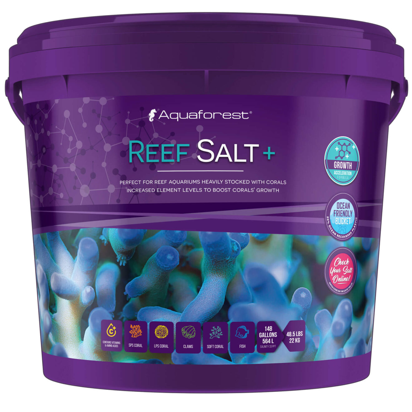 AF Reef Salt 10kg — 22kg — sal aquário marinho — CoralUltra